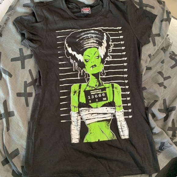 Too Fast | Tops | Too Fast Brand Rockabilly Bride Of Frankenstein ...